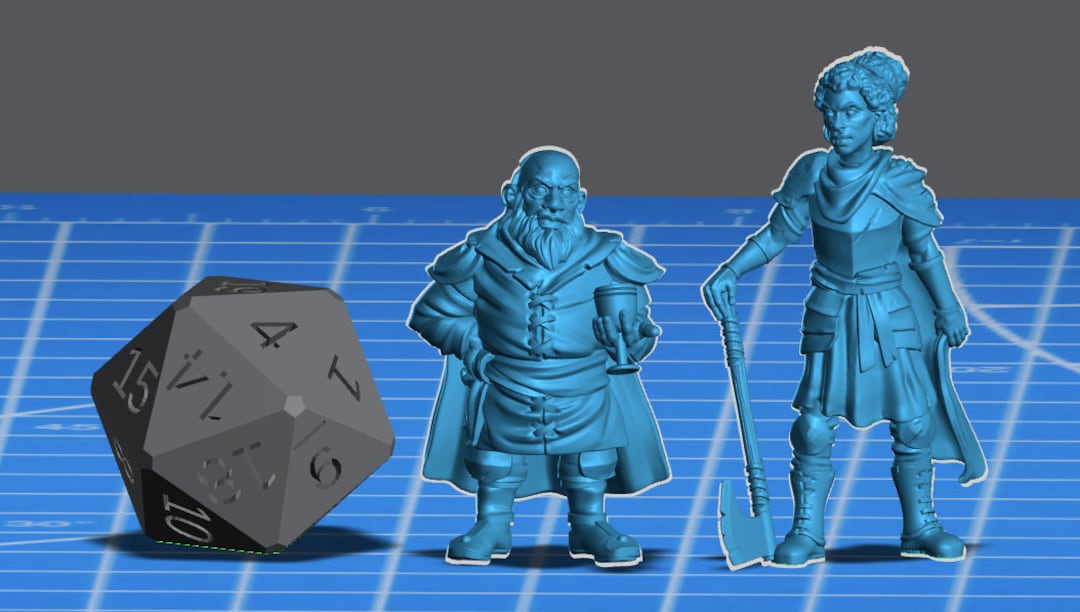 Dimitri Krezkov and Anna Krezkova (individual/bundle) - 32mm/28mm RPG ...