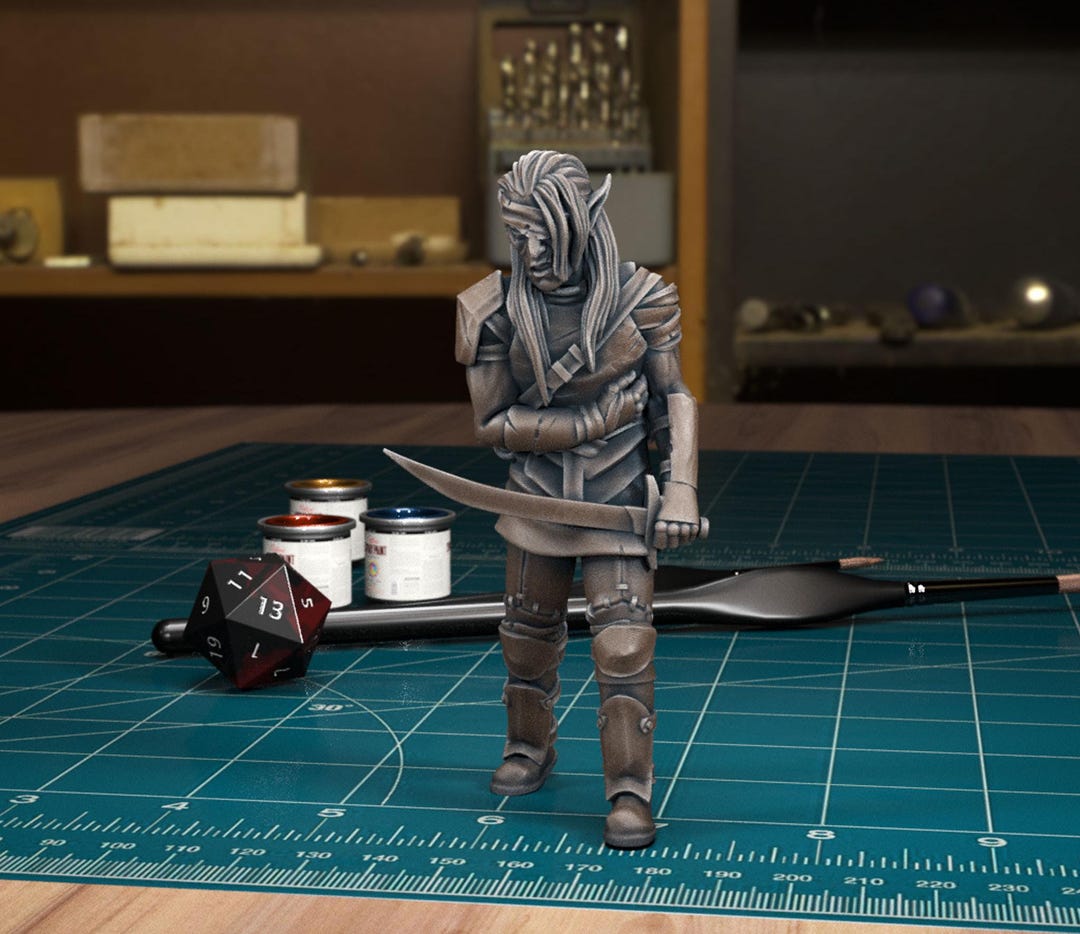 Savid / Dusk Elf - 32mm RPG Miniature for Curse of Strahd, D&D ...