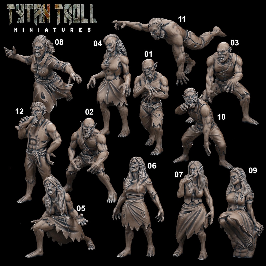 Vampire Spawn (bundle or Individual) - Curse of Strahd, Ravenloft ...