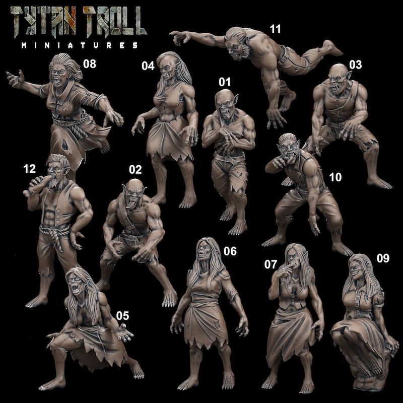 Vampire Feral Miniature - Etsy