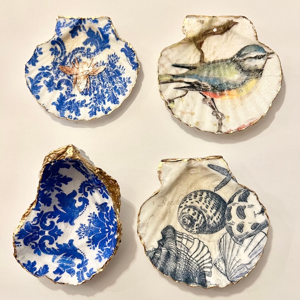 Decoupage Shells - Etsy