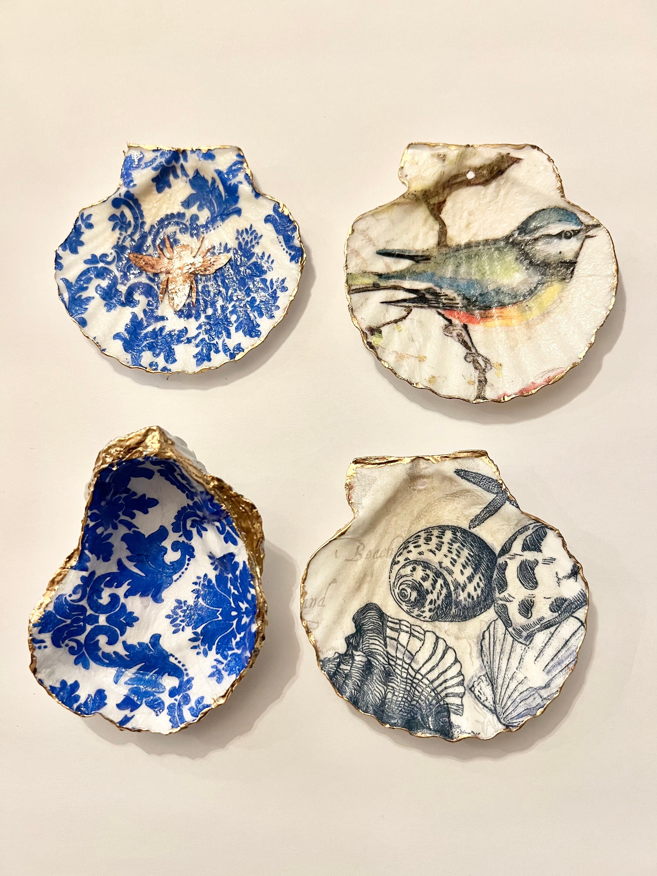 Med. Decoupage Clam Shells - Etsy