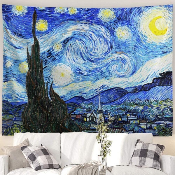 Starry Night Fabric - Etsy