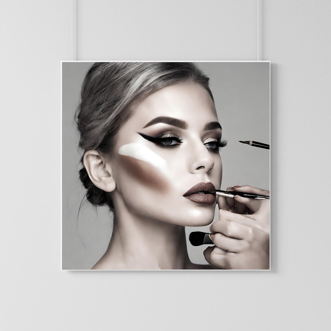 Poster for Beauty Salon - Woman With Make - Up - Etsy