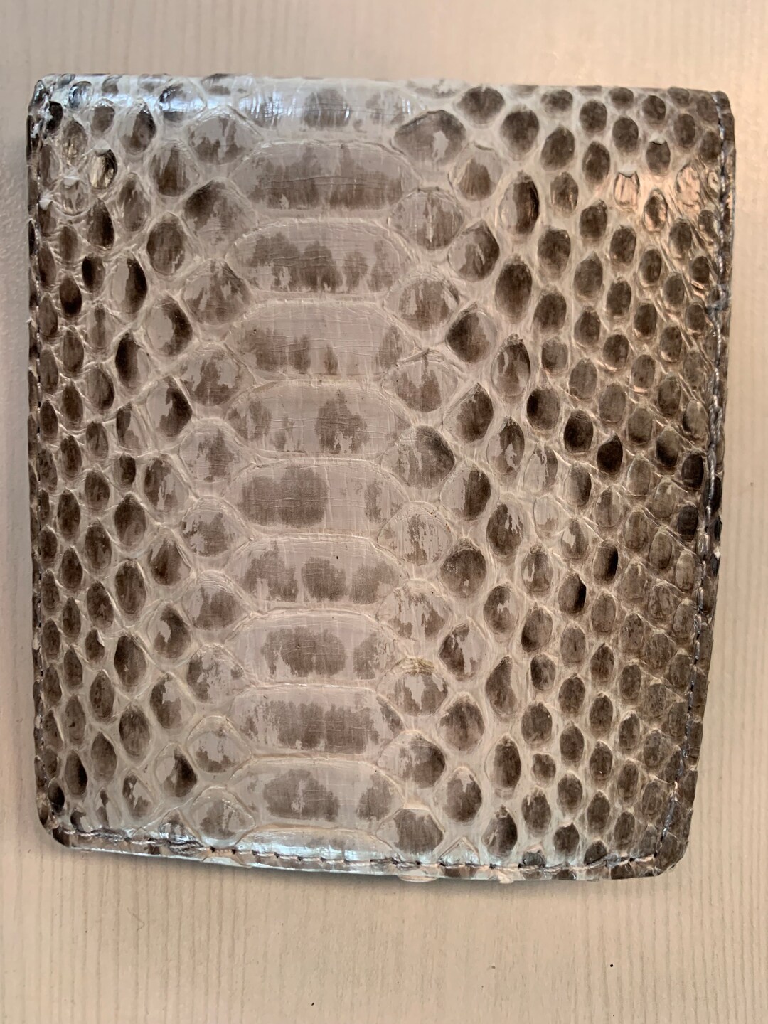 Python Belly Section Wallet, Men's Wallet, Engraved Wallet, Leather ...