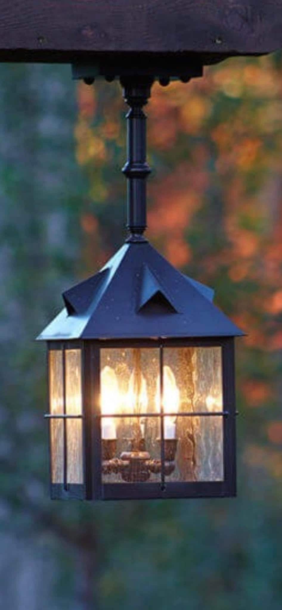 Cedar and Copper Lantern Post - Etsy