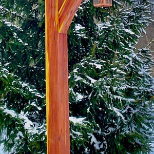 Cedar Mailbox Post With Copper Mailbox - Mortise & Tenon Joinery - Etsy