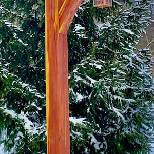 Cedar and Copper Lantern Post - Etsy