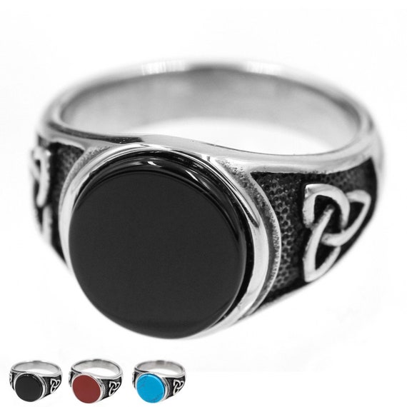 Circular Gem Ring Man Woman Unisex Style Vintage Gothic Punk - Etsy