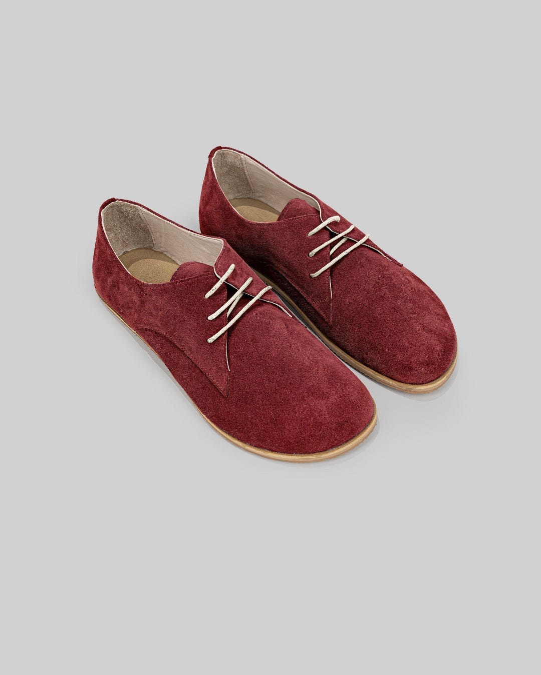 Zero Drop Wide Toe Oxford Shoes - Bespoky Leather Footwear - Slip ...