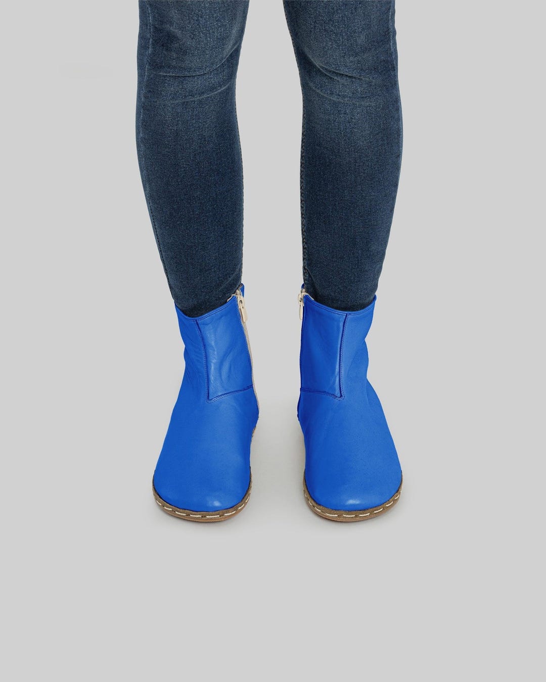 Zero Drop Barefoot Wide Toe Box Boots: Handcrafted Leather Chelsea ...
