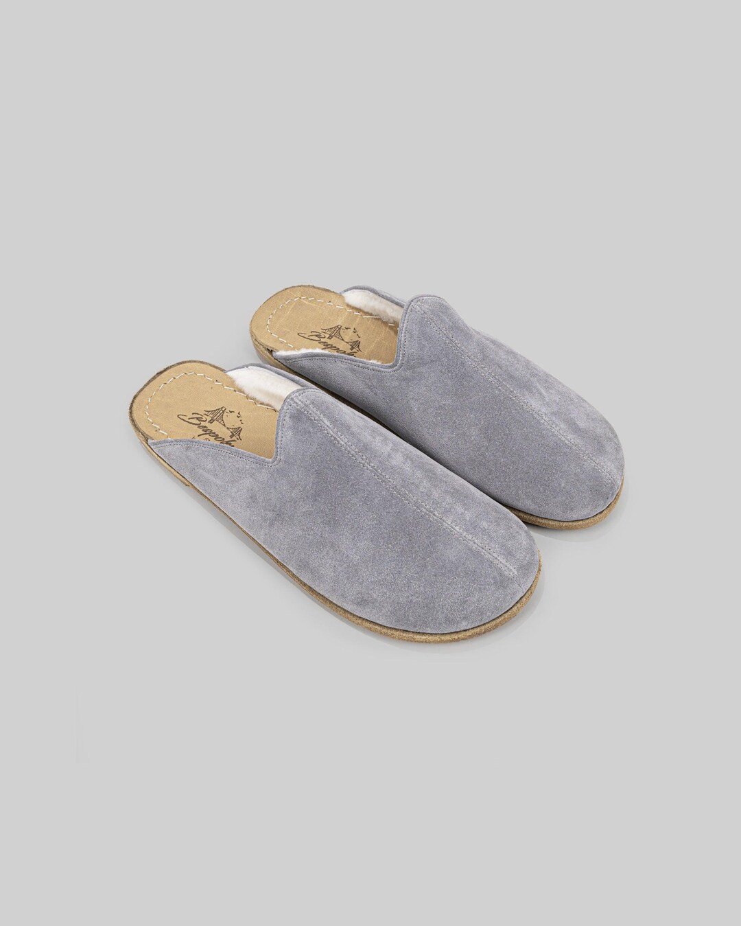 Wide Toe Box Slippers Buffalo Leather, Shearling Lined Cozy Footwear ...