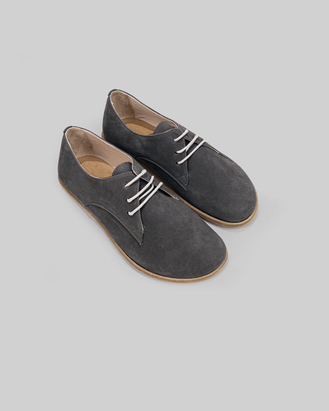 Leather Oxford Shoes: Wide Toe Box, Flexible Sole - Barefoot Friendly ...