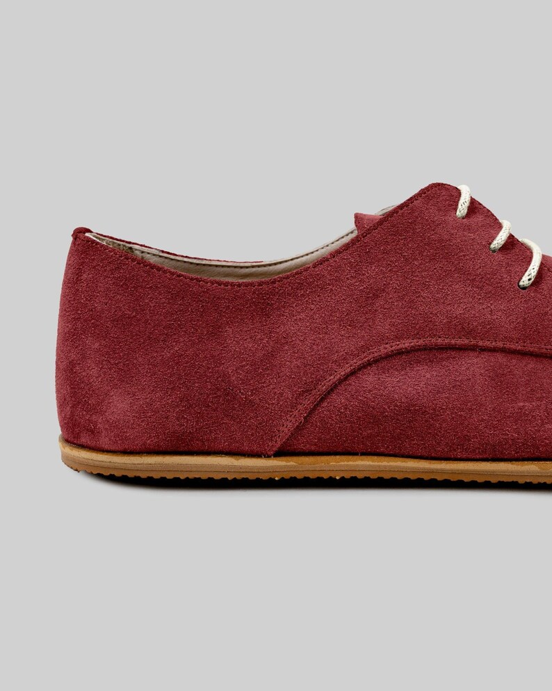 Zero Drop Wide Toe Oxford Shoes - Bespoky Leather Footwear - Slip ...