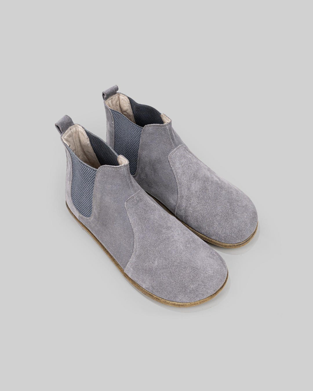 Wide Toe Box Boots Foot Health Support, Grey Drum Dyed Leather (zero ...