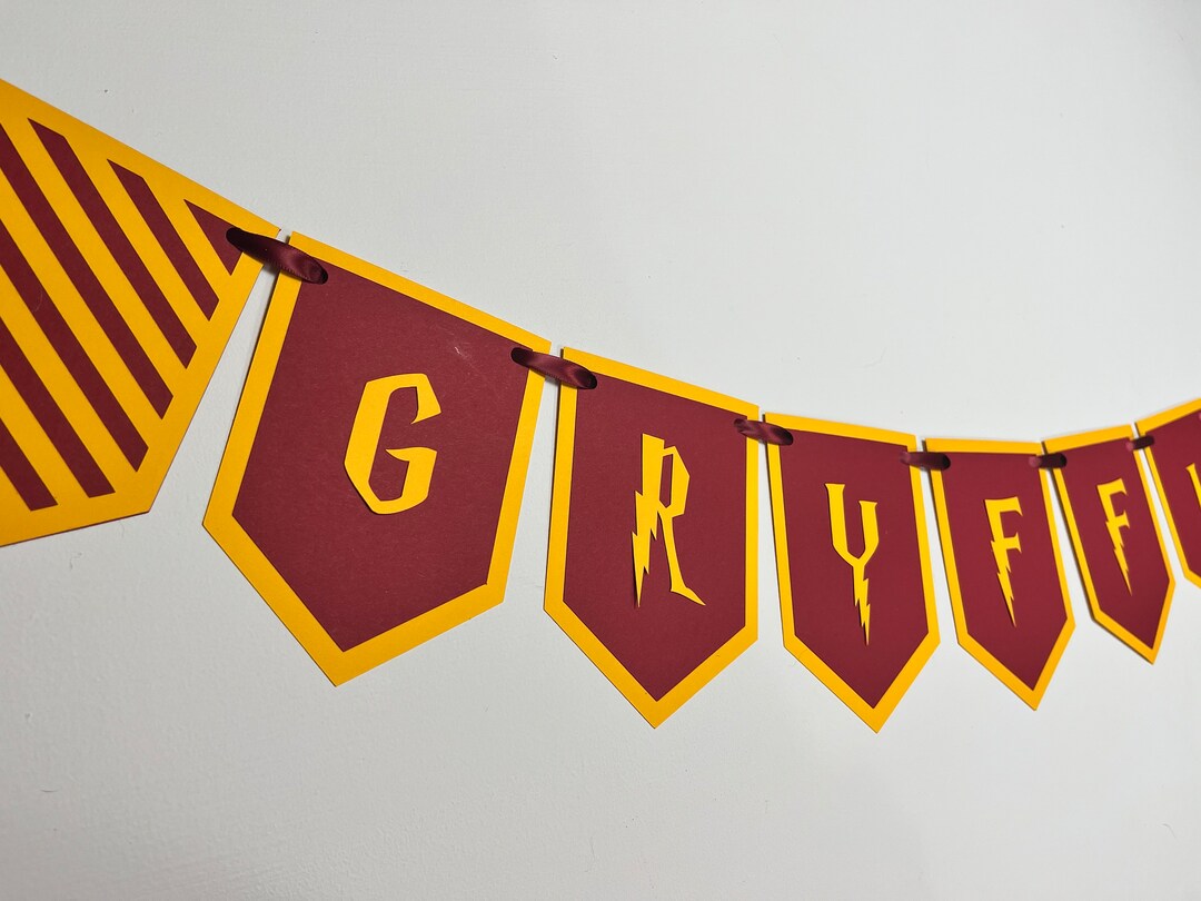 Gryffindor House Banner for Harry Potter Party - Etsy
