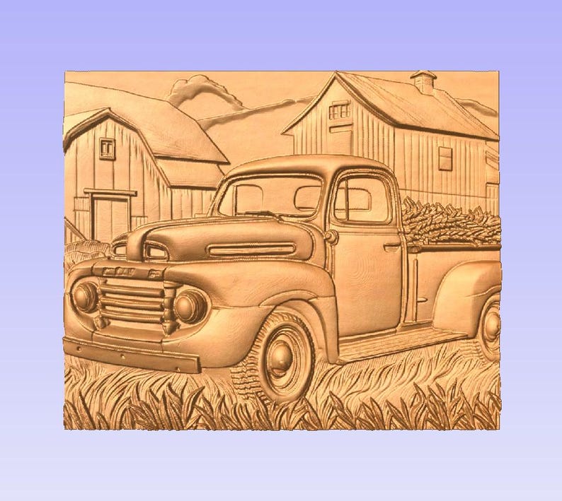Farm Truck 3d Stl for CNC - Etsy