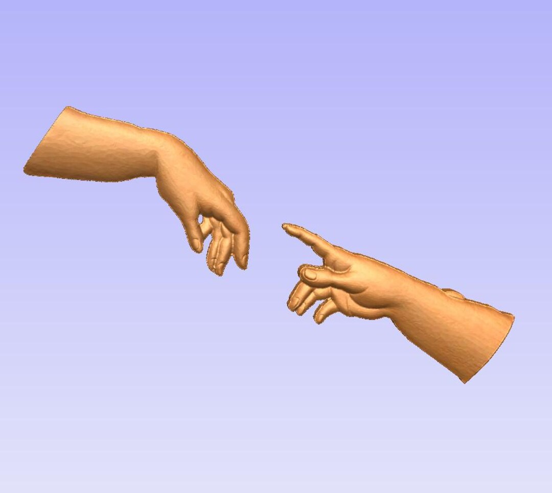 Hand of God 3d STL for CNC - Etsy