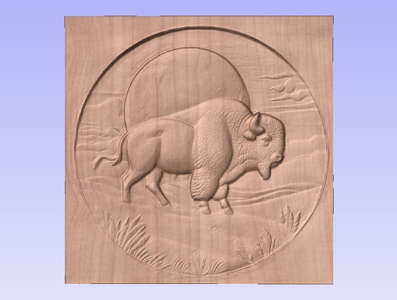 Buffalo 3d Stl for CNC - Etsy