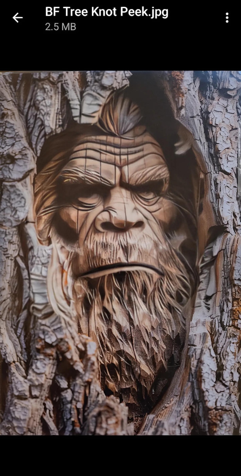 Bigfoot Tree Carving - Etsy