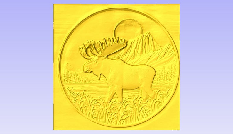 Moose 3d Stl for CNC - Etsy