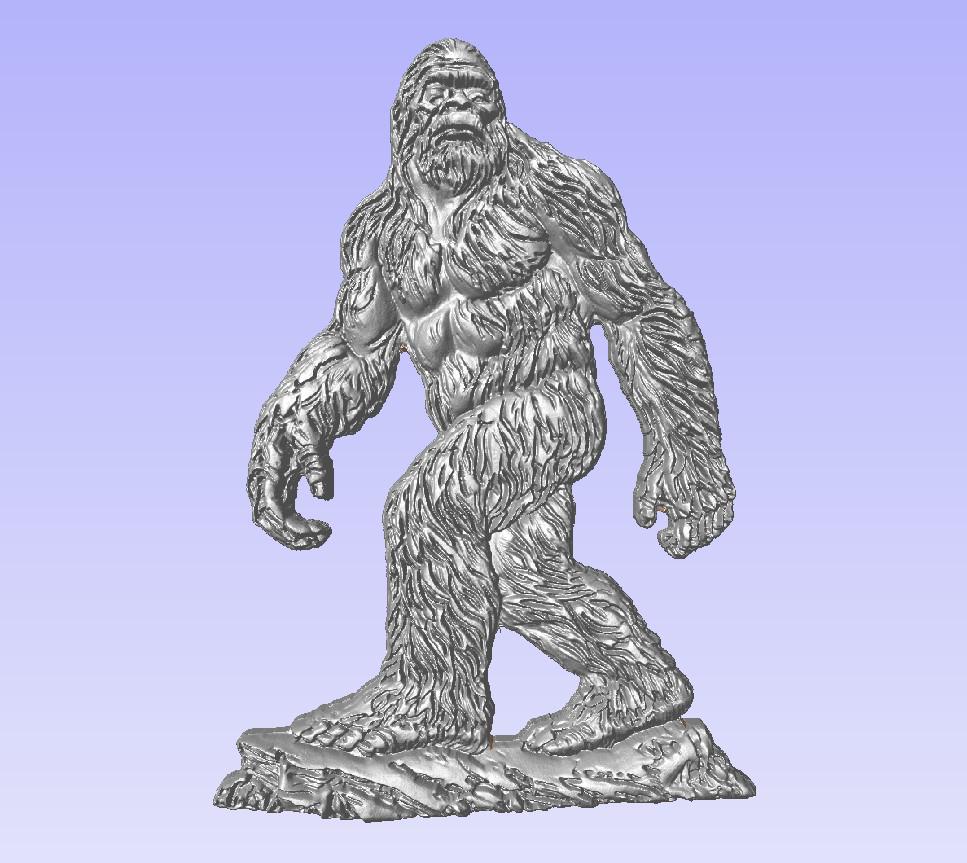 Bigfoot Facing Front 2 3d STL File for CNC - Etsy