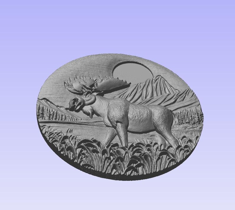 Moose 3d Stl for CNC - Etsy