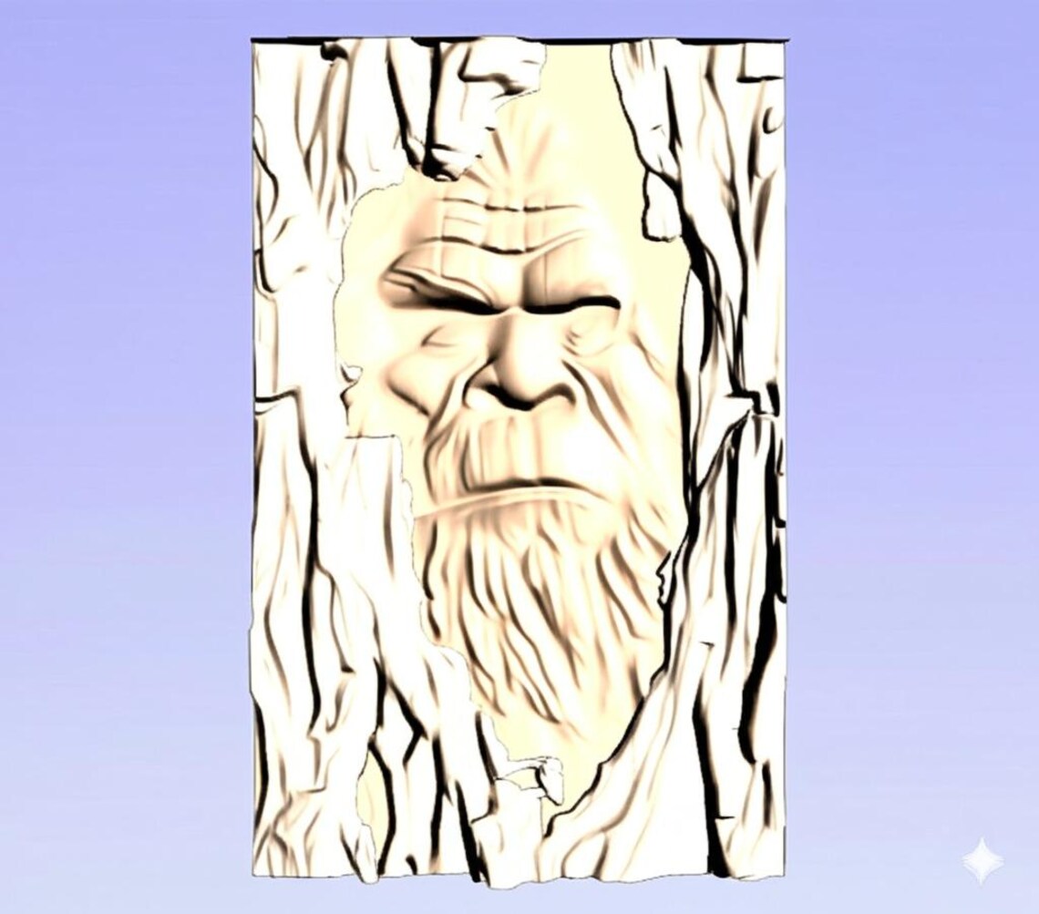 Bigfoot Tree Carving - Etsy