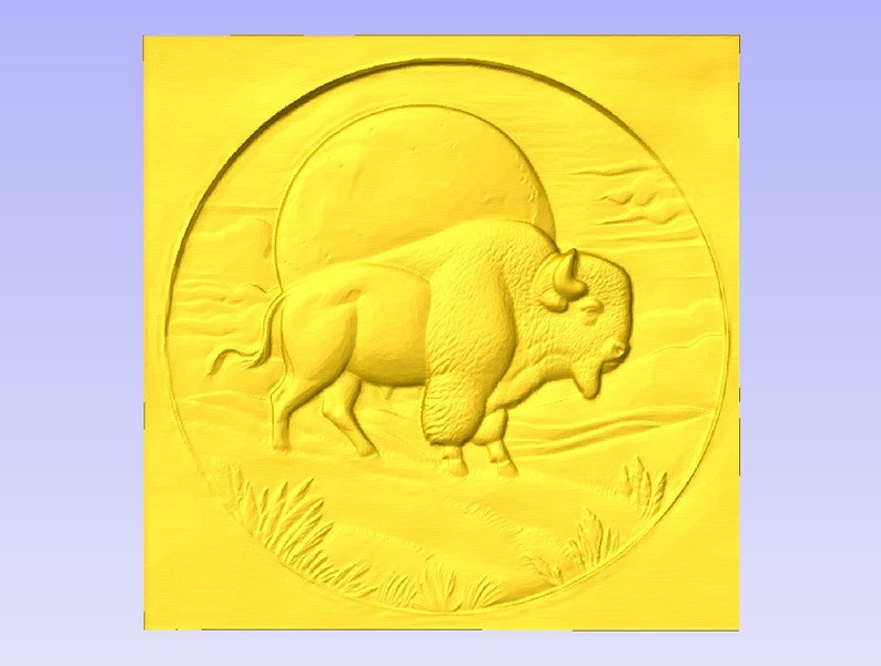Buffalo 3d Stl for CNC - Etsy