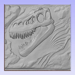 T Rex Fossil 2 STL for CNC - Etsy