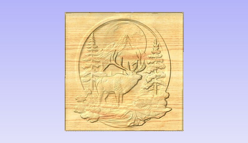 Bull Elk 3d Stl for CNC - Etsy