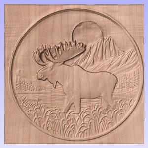 Moose 3d Stl for CNC - Etsy