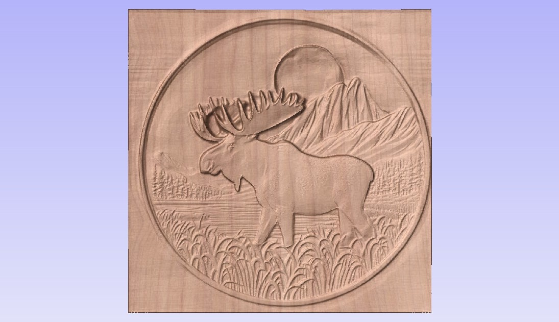 Moose 3d Stl for CNC - Etsy