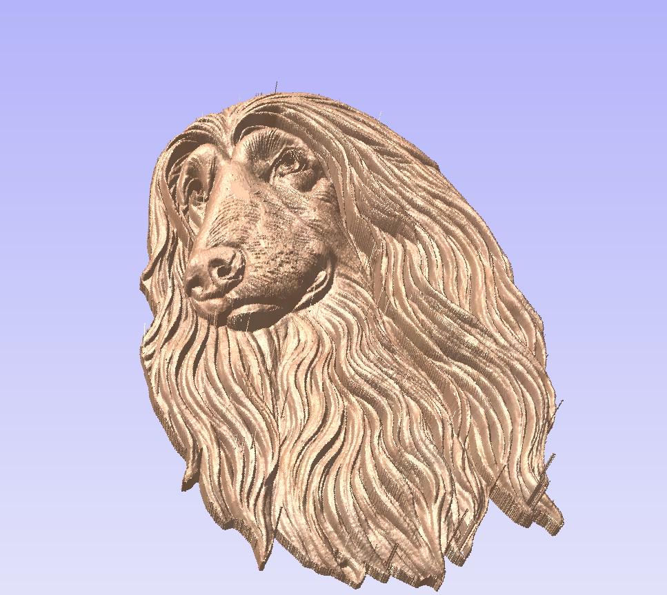 Afghan Hound 3d STL File for CNC - Etsy
