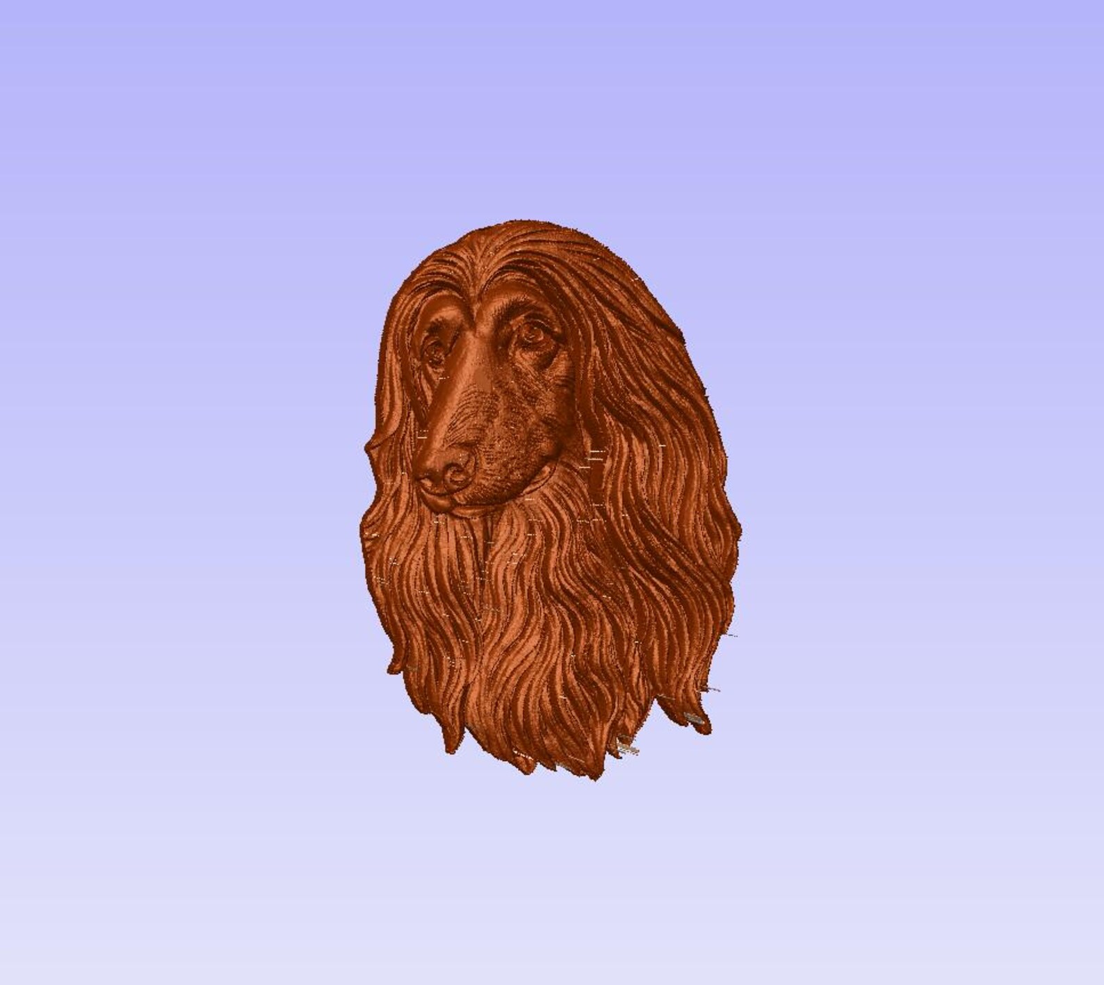Afghan Hound 3d STL File for CNC - Etsy