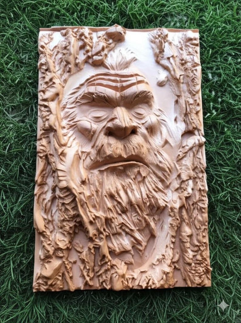 Bigfoot Tree Carving - Etsy