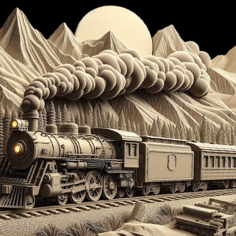 Trains Cnc Router Files - Etsy