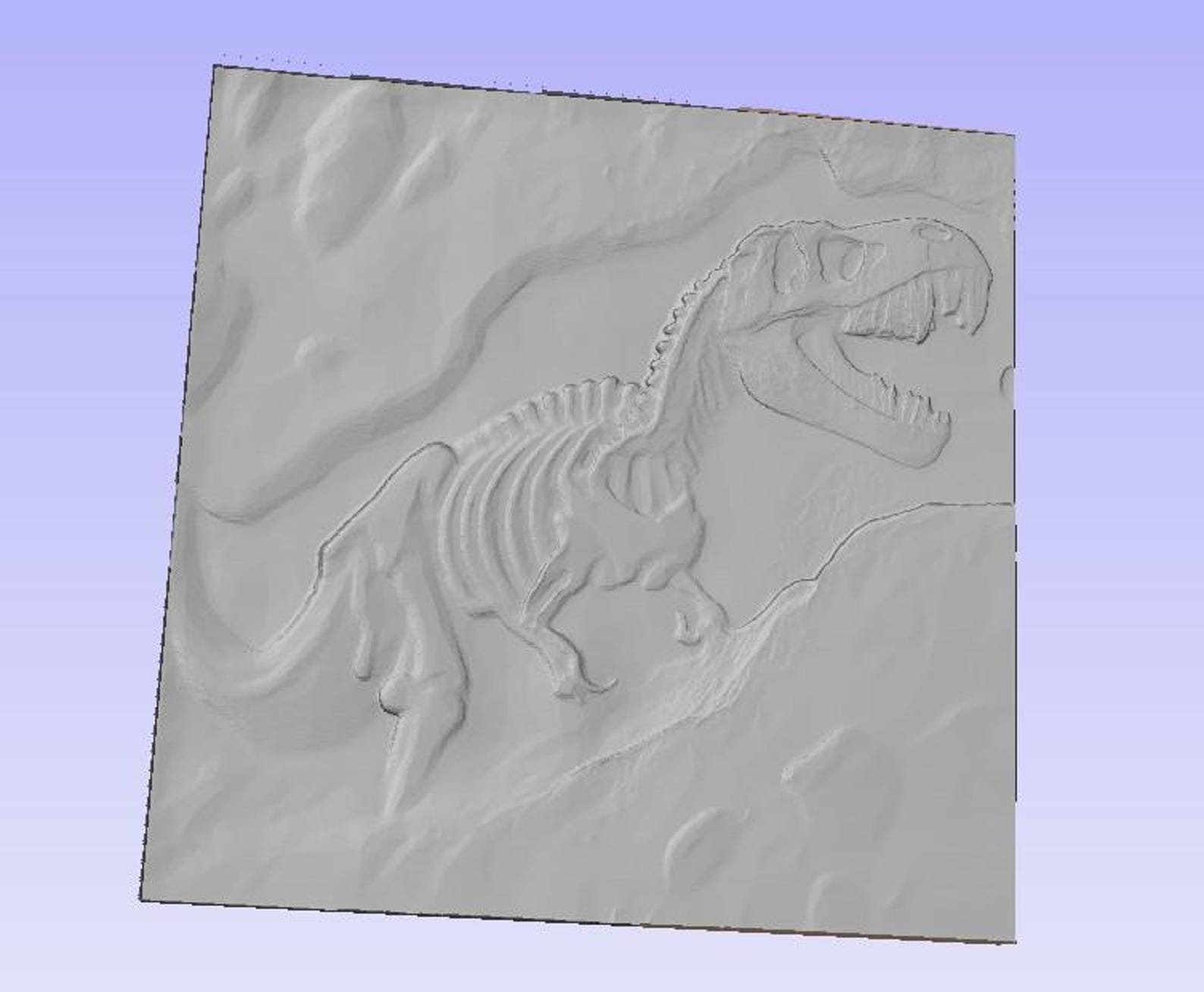T Rex Fossil #4 STL for CNC - Etsy