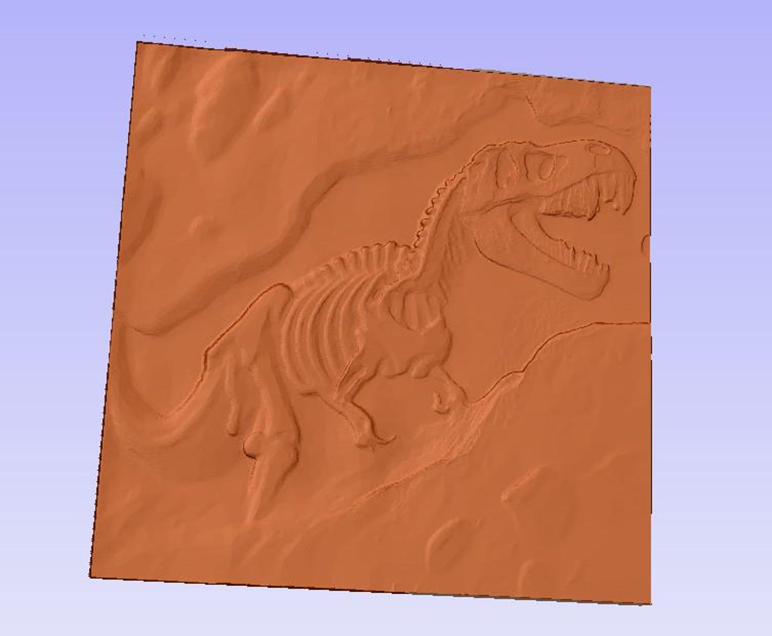 T Rex Fossil #4 STL for CNC - Etsy