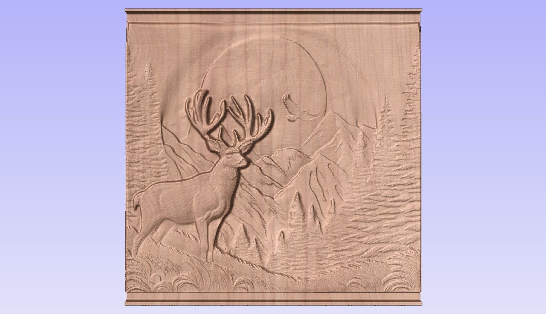 Deer 3d Stl for CNC - Etsy