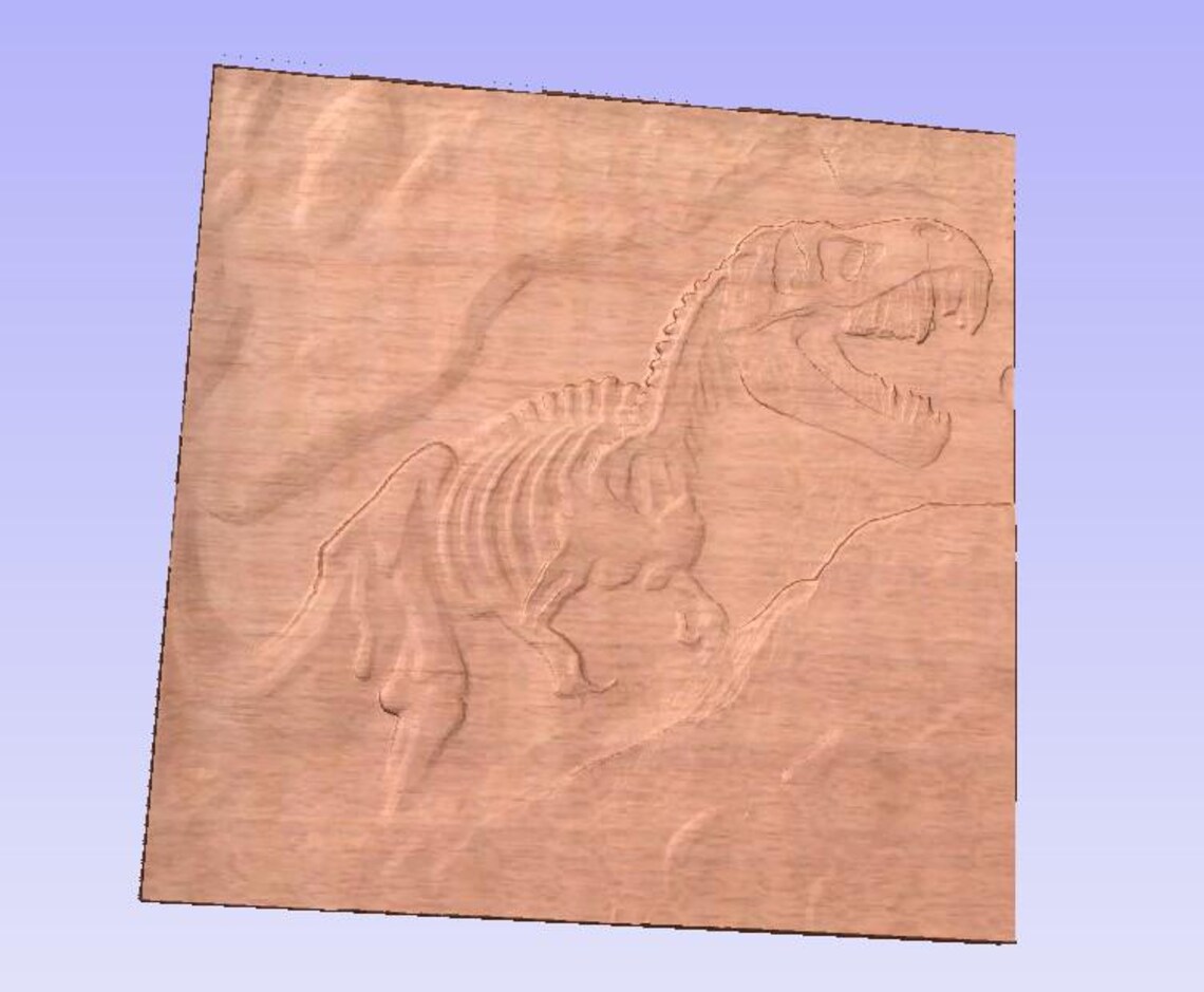T Rex Fossil #4 STL for CNC - Etsy