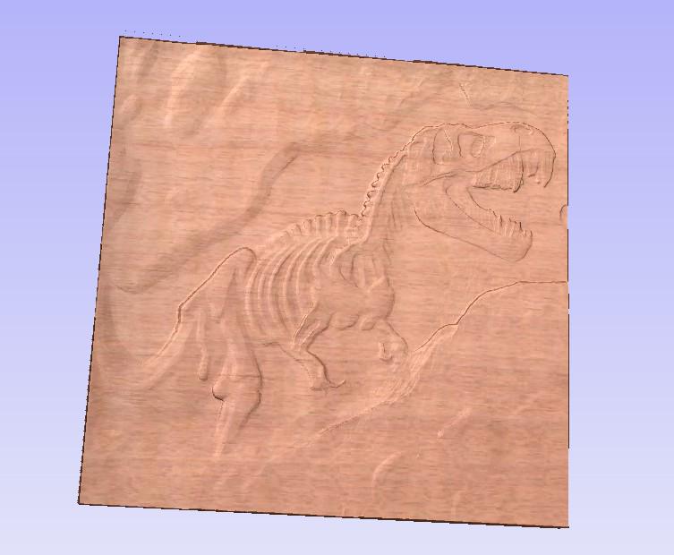 T Rex Fossil #4 STL for CNC - Etsy