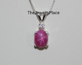 Pink Star Necklace - Etsy