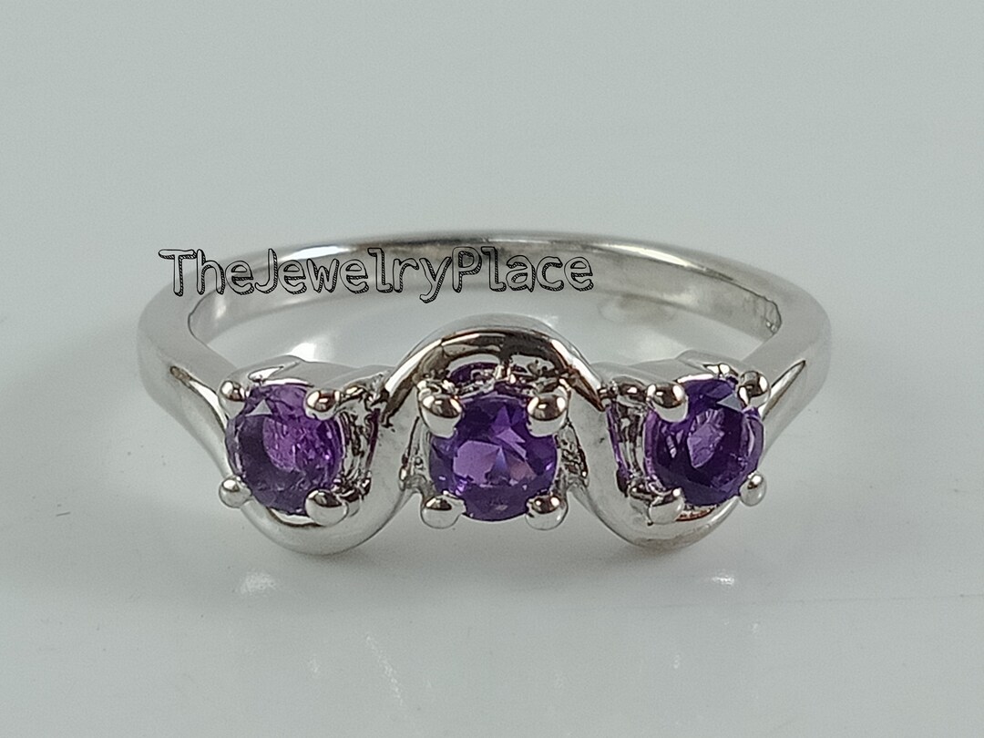 Eternity Band/4mm Alexandrite Wedding Ring/925 Sterling Silver Ring ...