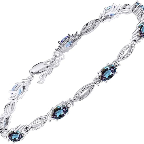 Vintage Silver Alexandrite Bracelet-color Changing - Etsy