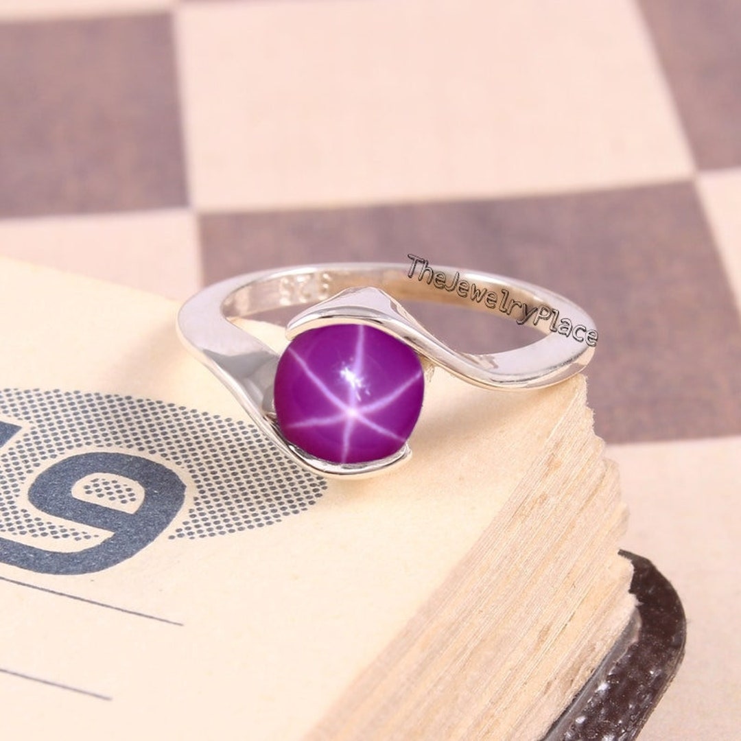Beautiful Pink Star Ring Lindy Star Ring 925 Sterling Silver Ruby Star Ring for Women - Etsy