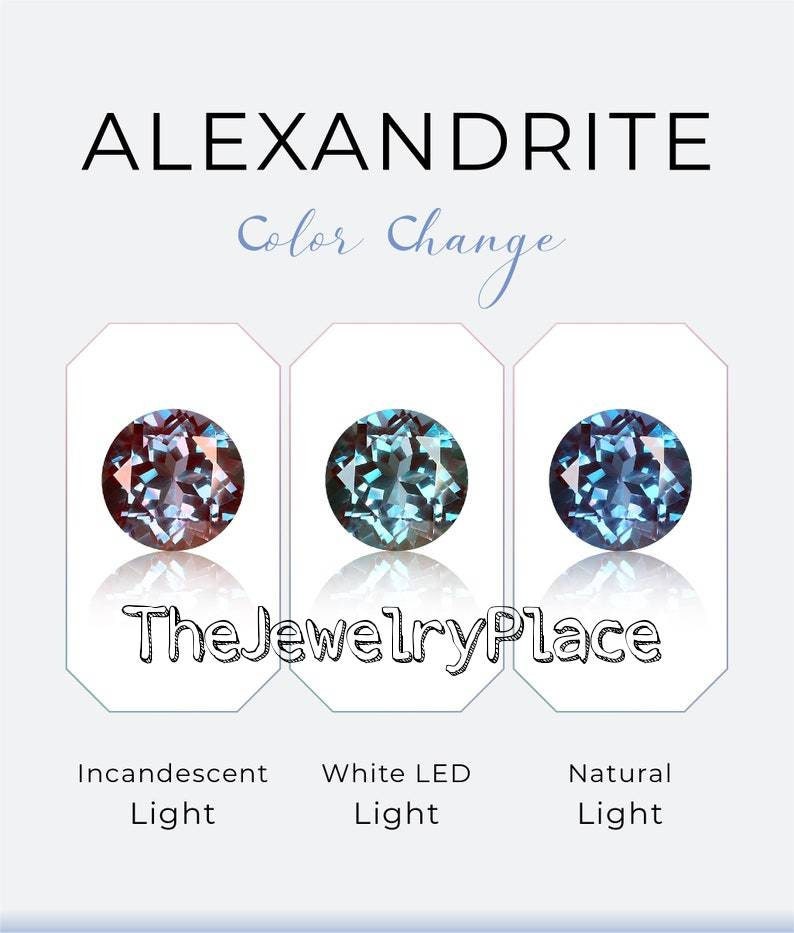 Solid Silver Alexandrite Bracelet-color Changing Gemstone-925 Sterling ...