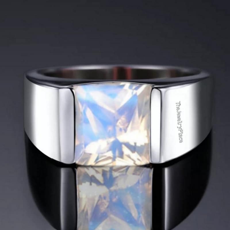 Mens Moonstone Ring - Etsy