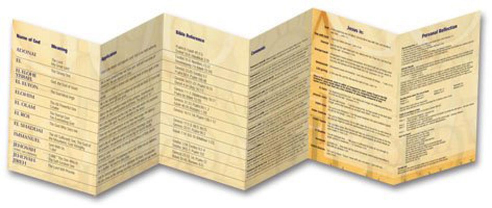 The Names of God, Pamphlet - Rose Publishing - Etsy