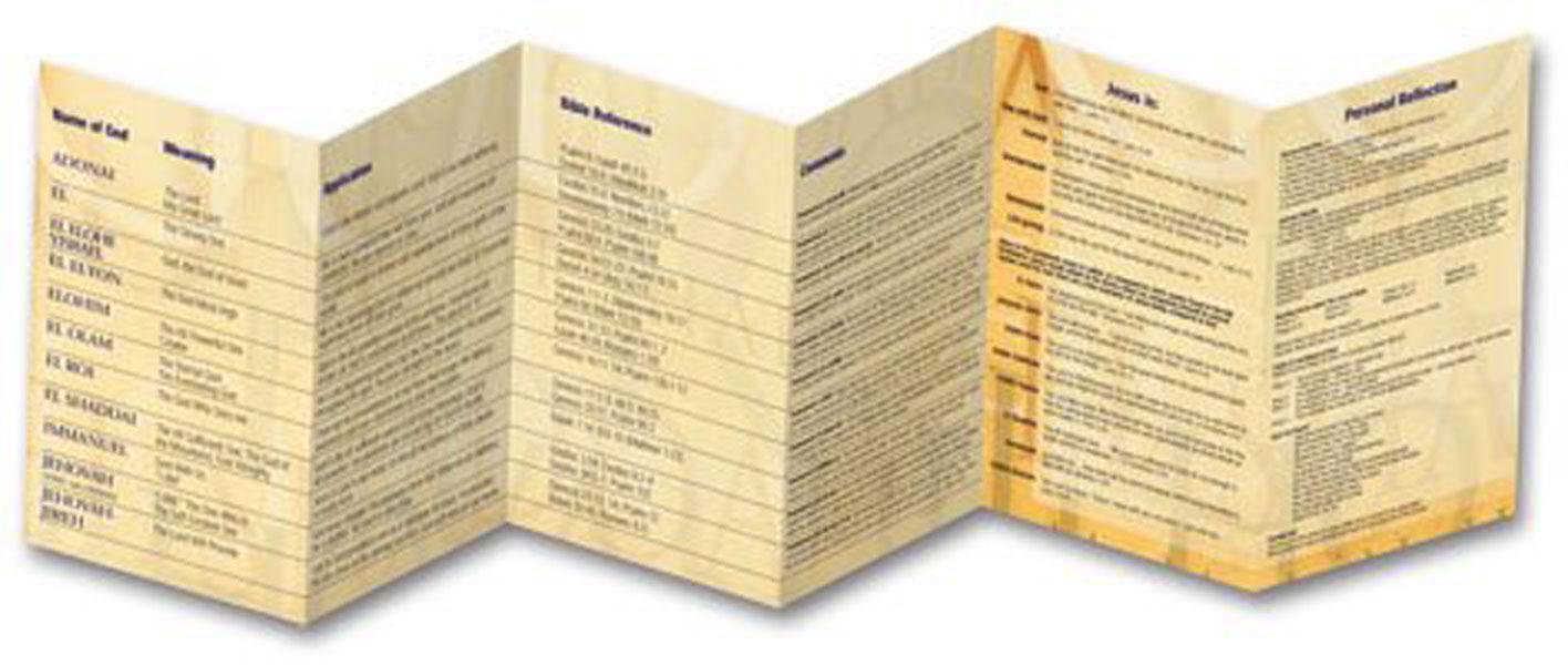 The Names of God, Pamphlet - Rose Publishing - Etsy